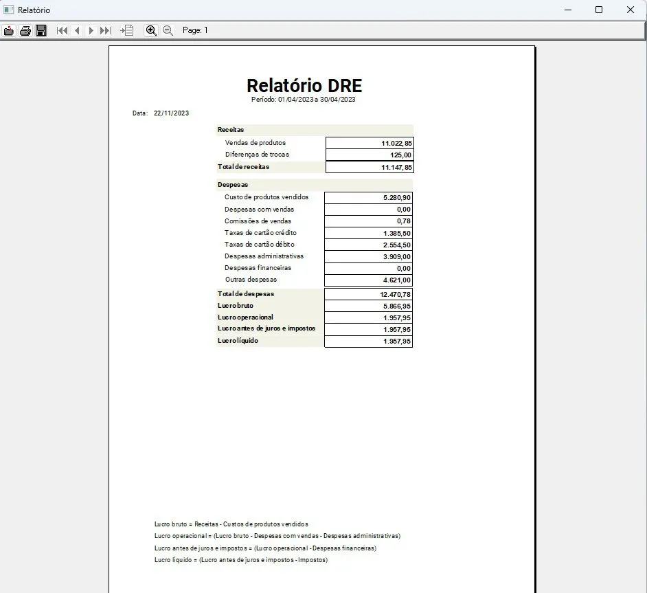 Como gerar o relatório DRE - MSC Software